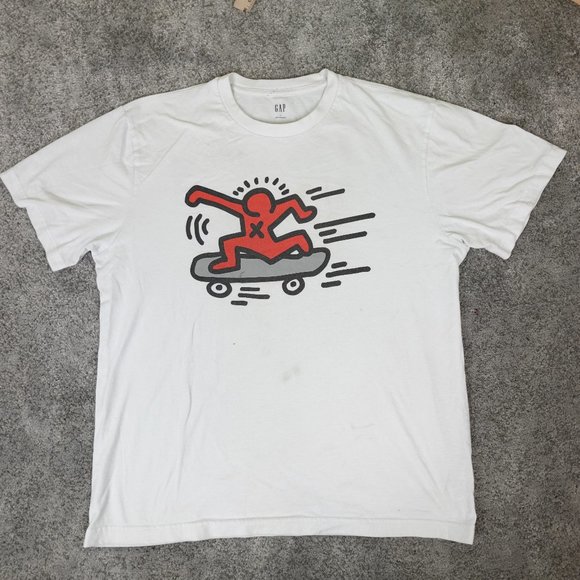 GAP | Shirts | Keith Haring Mens Shirt Size Large Gap Tag Graphic Tee ...